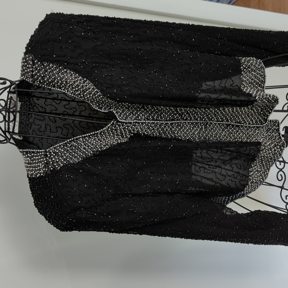 Scala | Jackets & Coats | Vintage Beaded Silk Jacket | Poshmark